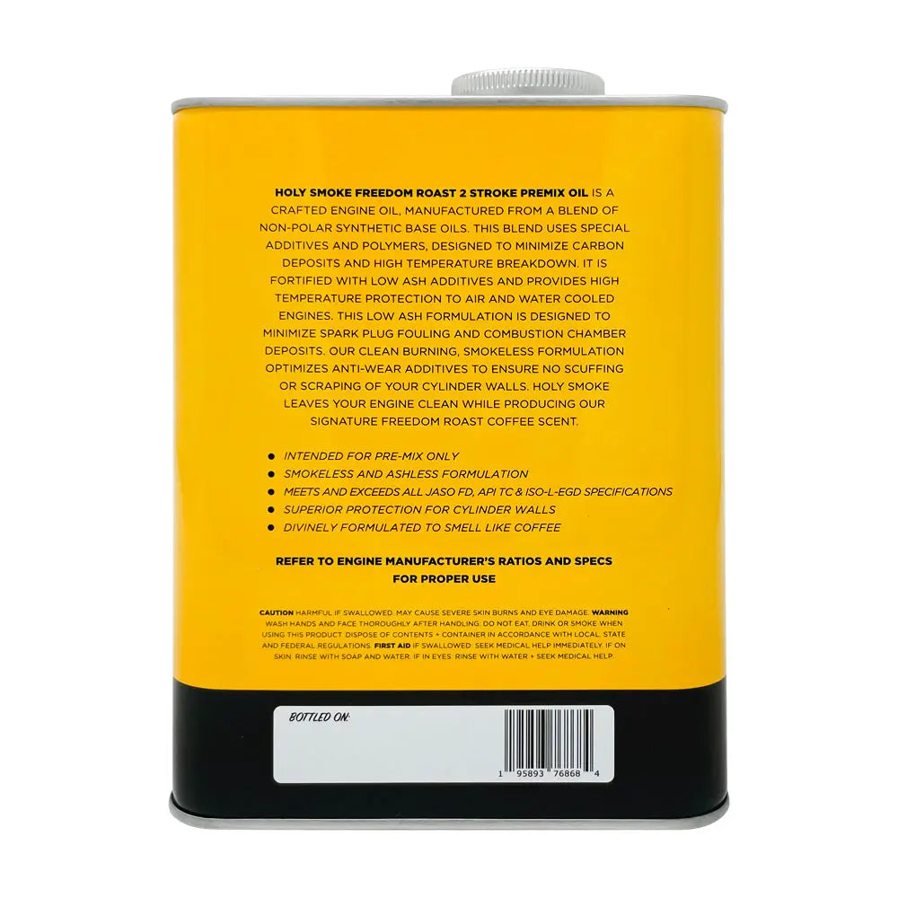 2 Stroke Oil | Coffee Scented Racing Premix | Reverend Motors Oil Co